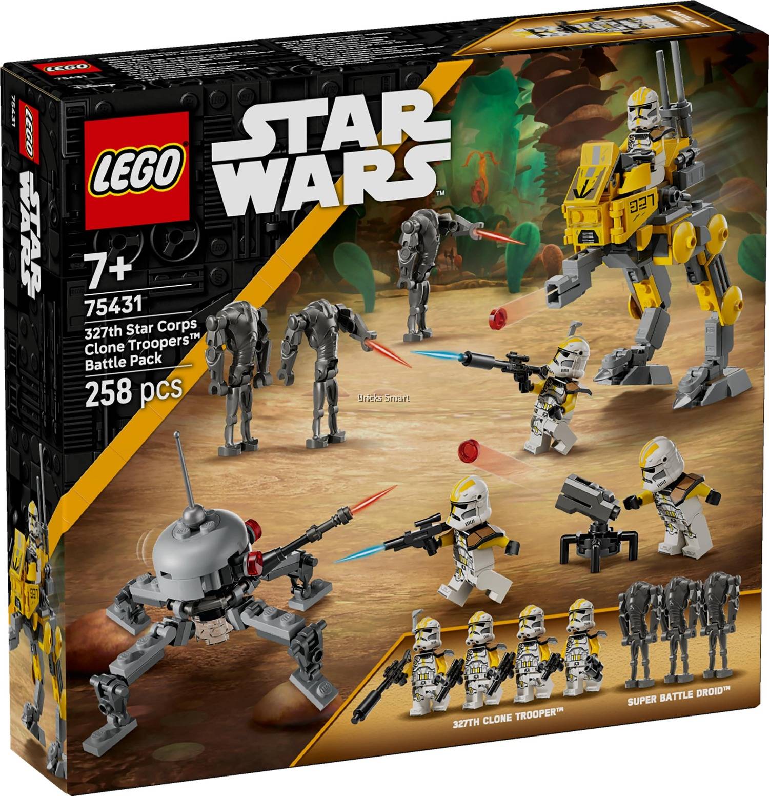 LEGO 75431 Star Wars 327th Star Corps Clone Troopers Battle Building ...