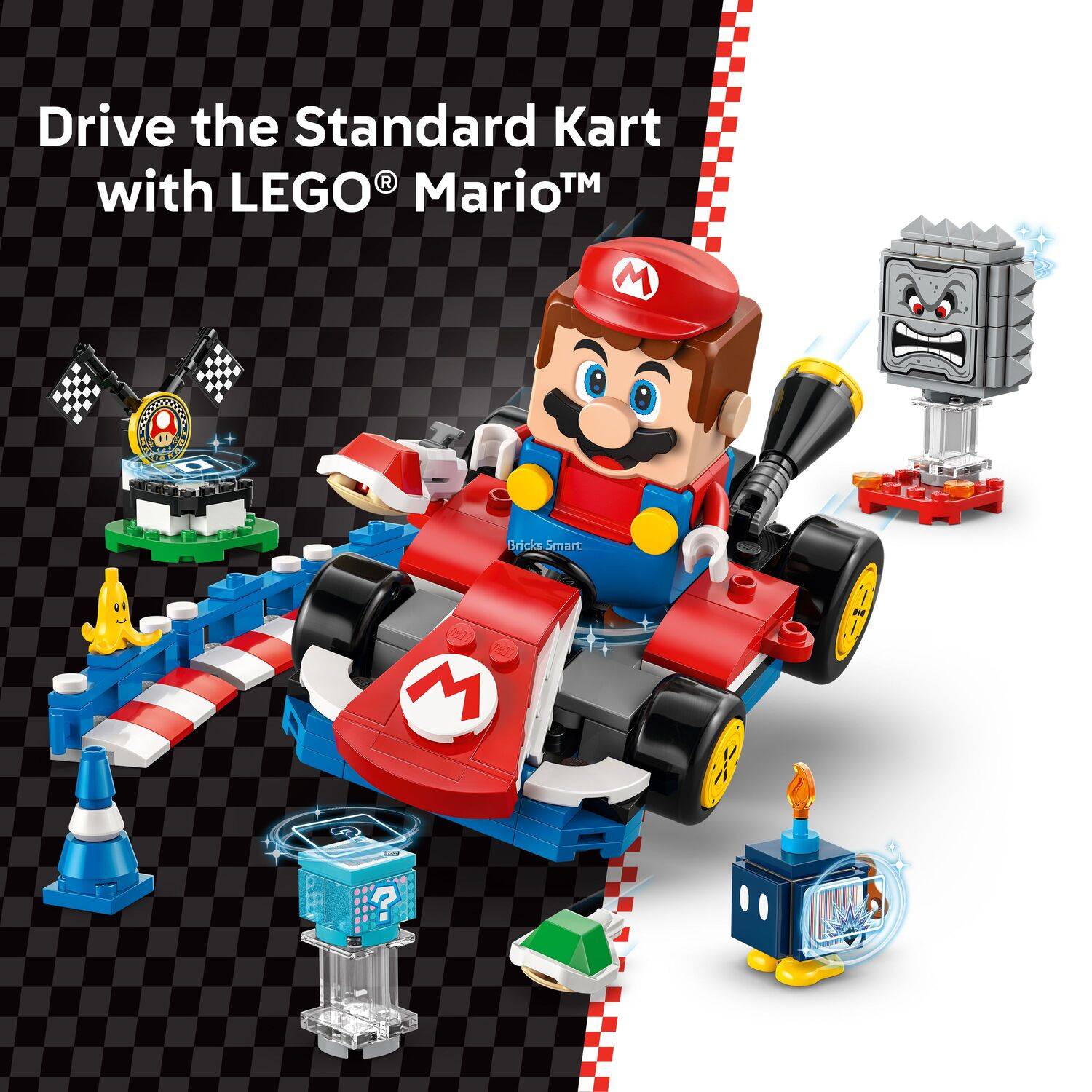 LEGO 72043 Super Mario Mario Kart – Interactive LEGO Mario & Standard ...