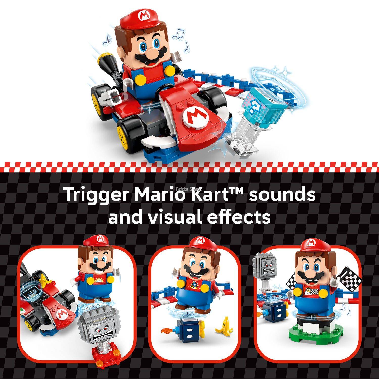 LEGO 72043 Super Mario Mario Kart – Interactive LEGO Mario & Standard ...