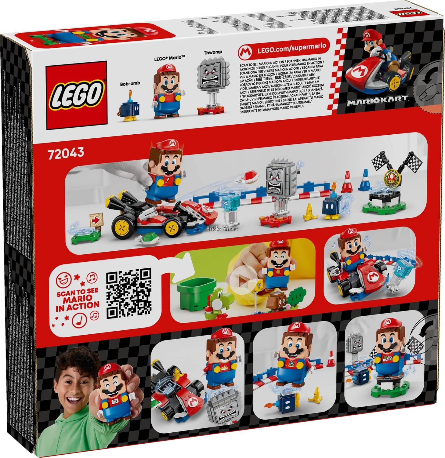 LEGO 72043 Super Mario Mario Kart – Interactive LEGO Mario & Standard ...