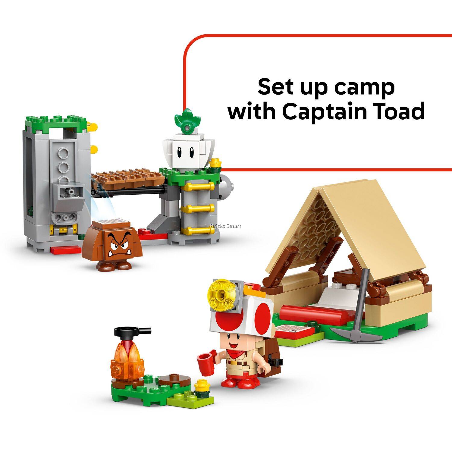 LEGO 72040 Super Mario Captain Toad's Camp Building Toy Set