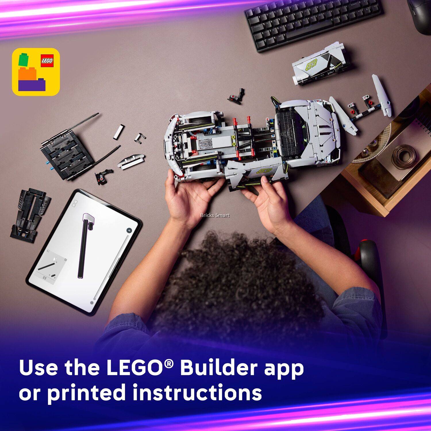 LEGO 42214 Technic Lamborghini Revuelto Super Sports Car Building Toy Set