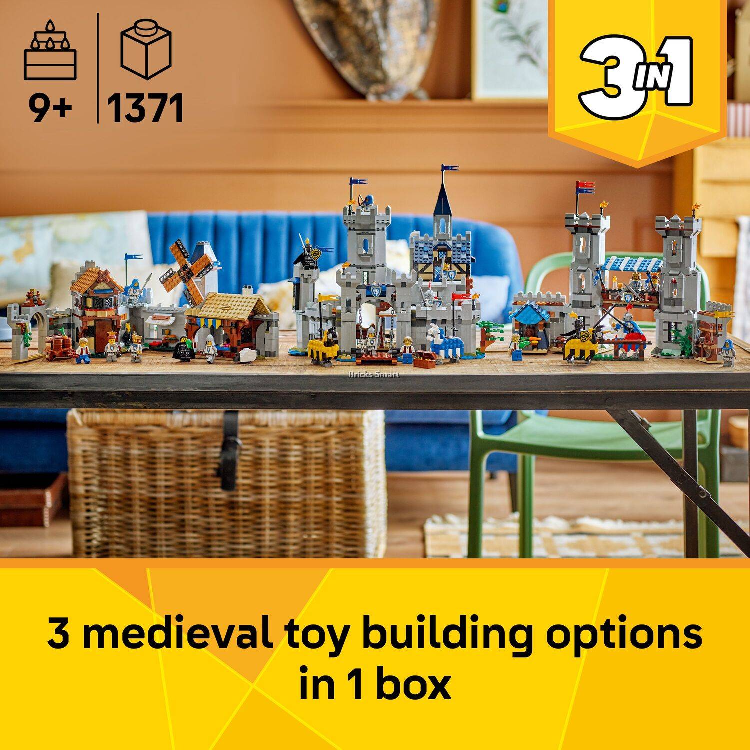LEGO 31168 Creator Medieval Horse Knight Castle Building Toy Set