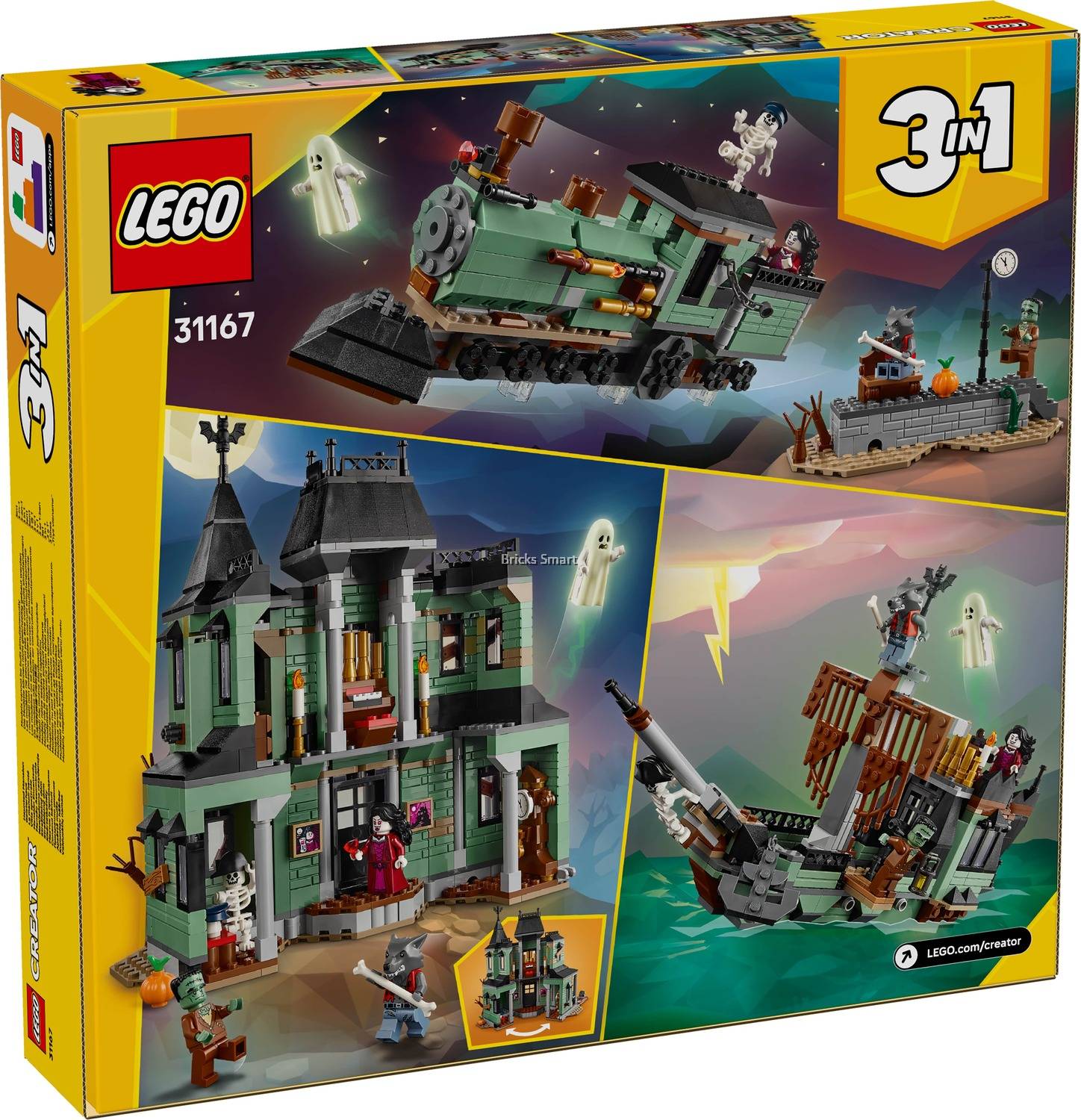 LEGO 31167 Creator Haunted Mansion Building Toy Set
