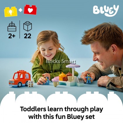 LEGO 10458 Duplo Ice Cream Trip with Bluey Building Toy Set