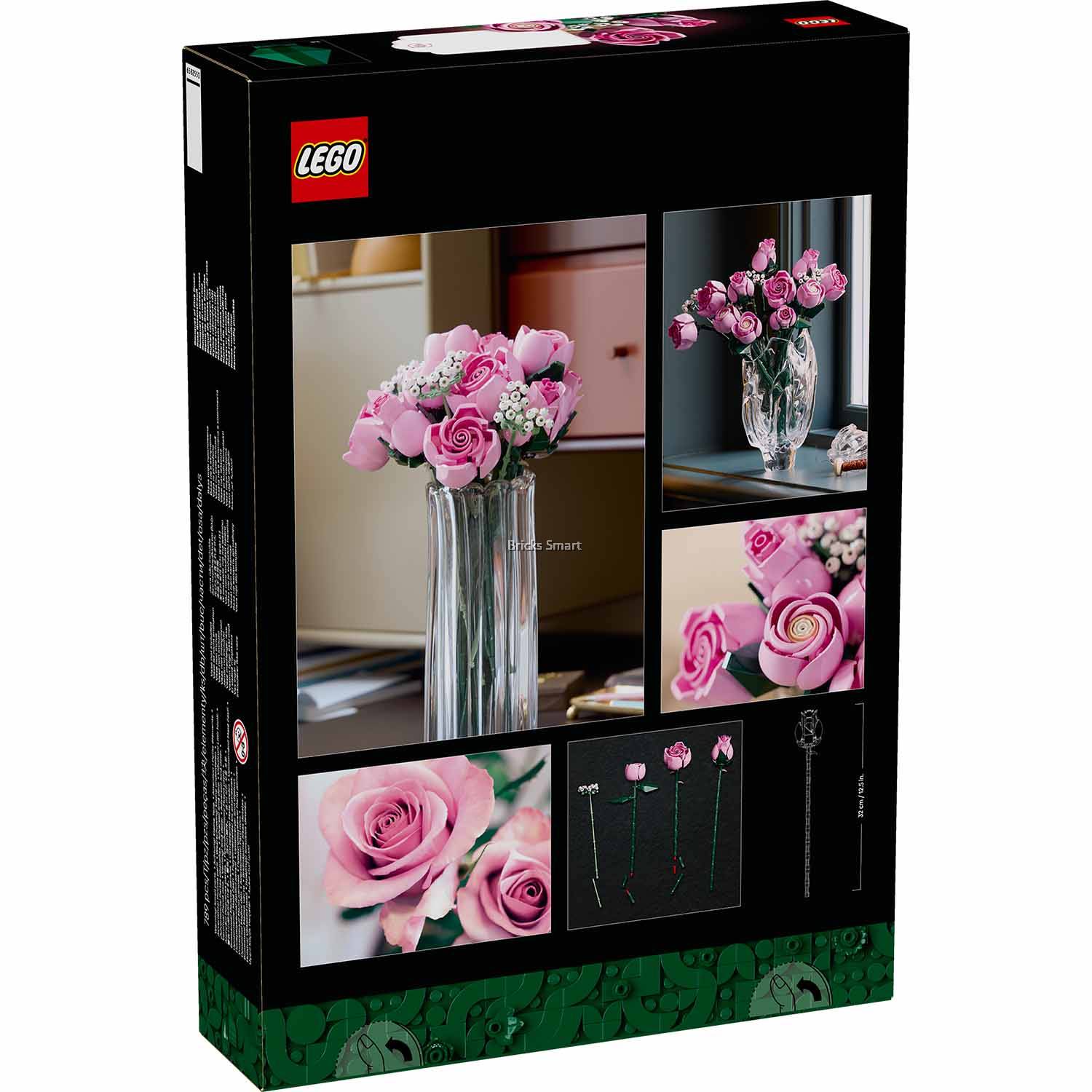 LEGO 10374 Botanicals Bouquet of Pink Roses Building Toy Set (789 Pieces)