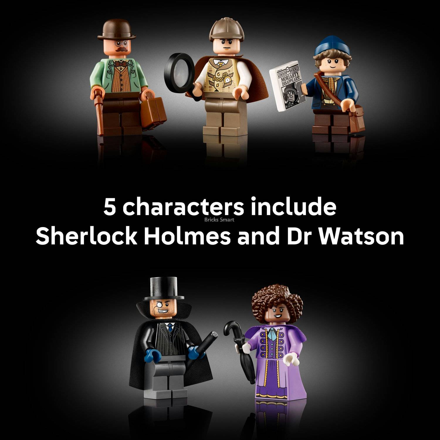 LEGO 10351 Icons Sherlock Holmes: Book Nook Building Toy Set (1359 Pieces)