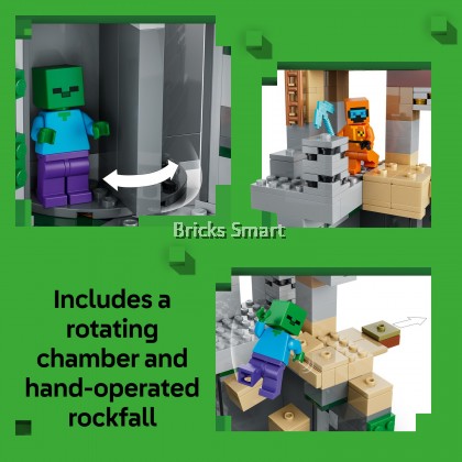 LEGO 21587 Minecraft® Zombie Dungeon Pretend Play Building Toy Kids ...