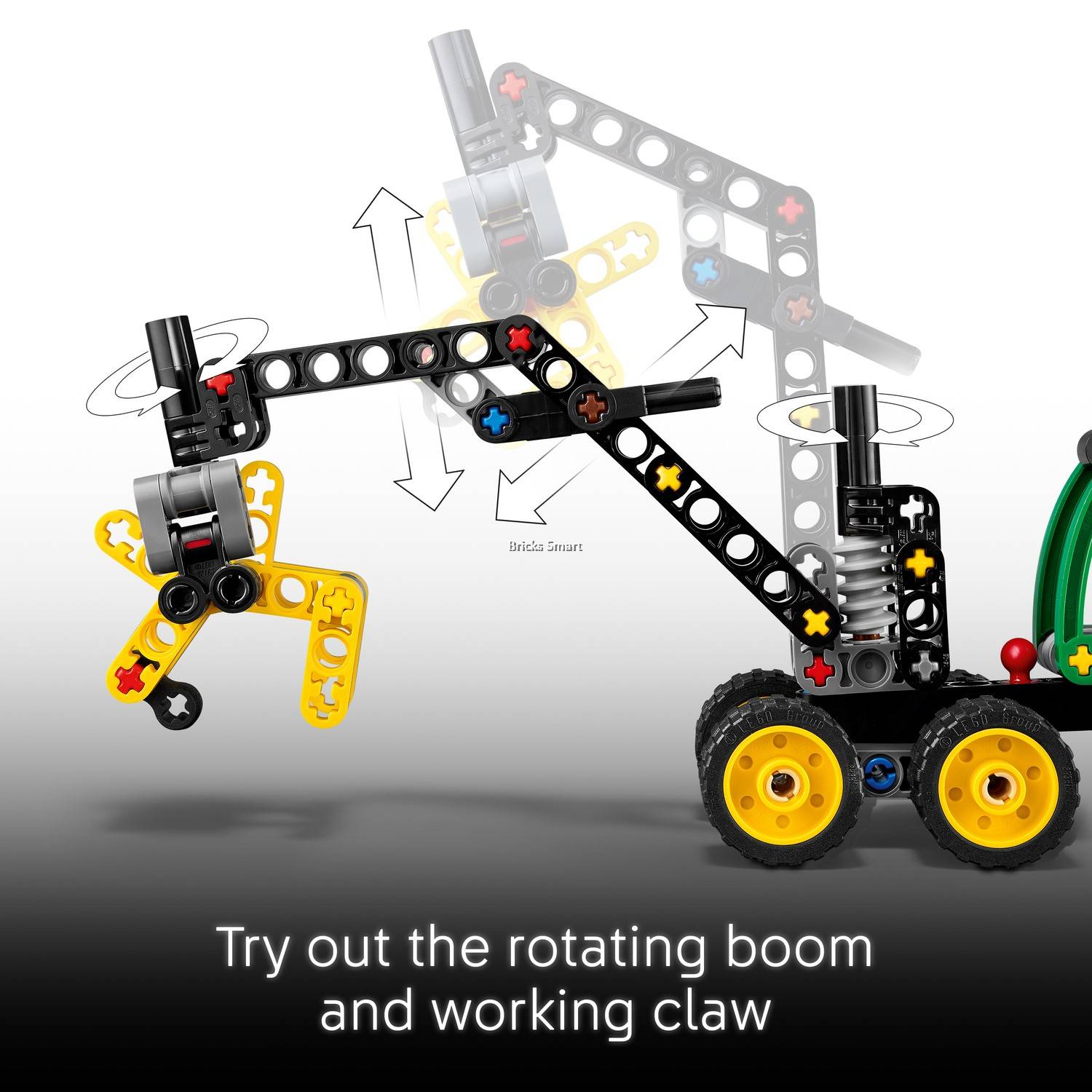 LEGO 42218 Technic™ John Deere 1470H Wheeled Harvester Working Claw and ...