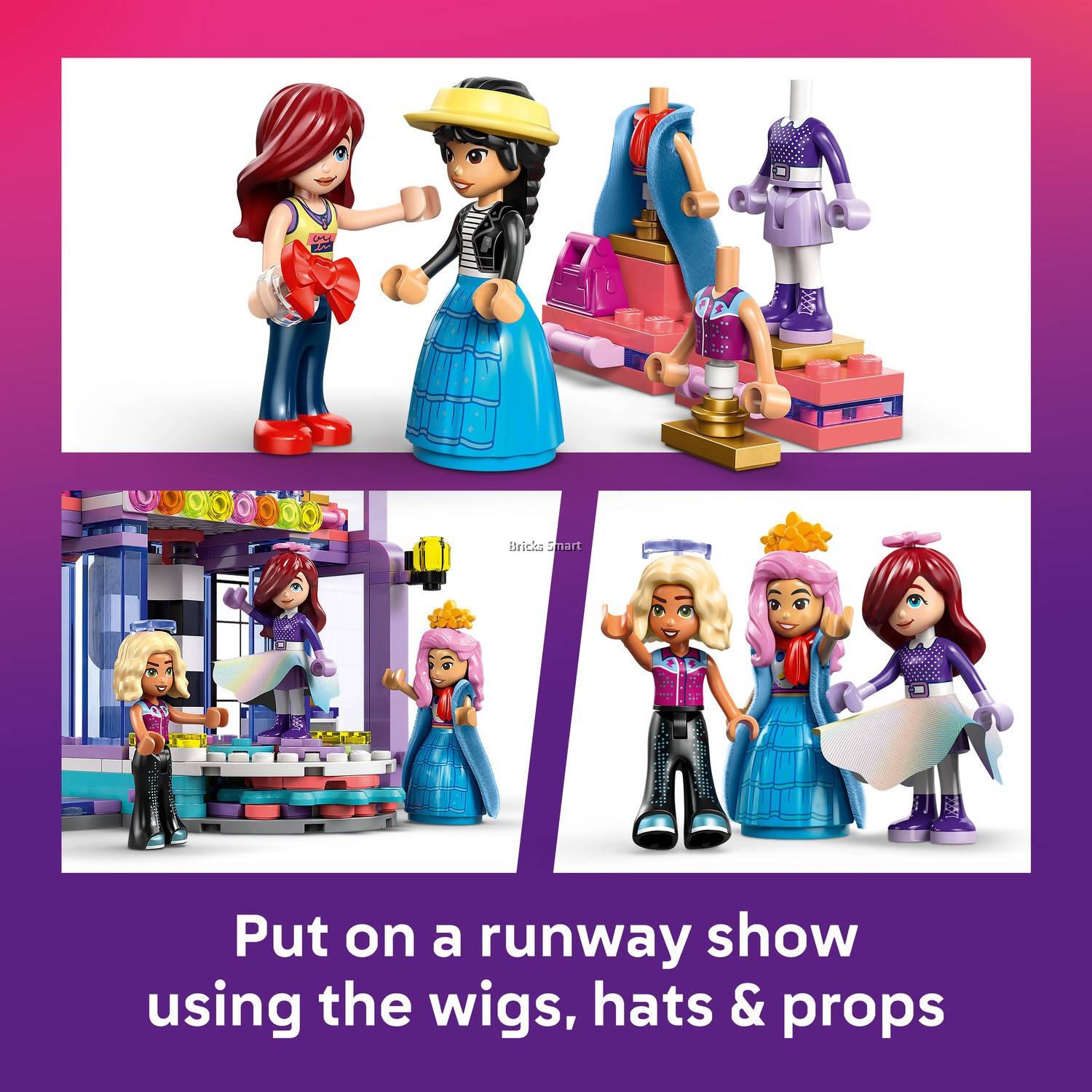 LEGO 42685 Friends Heartlake City Fashion Show Set Pretend Play Dress ...