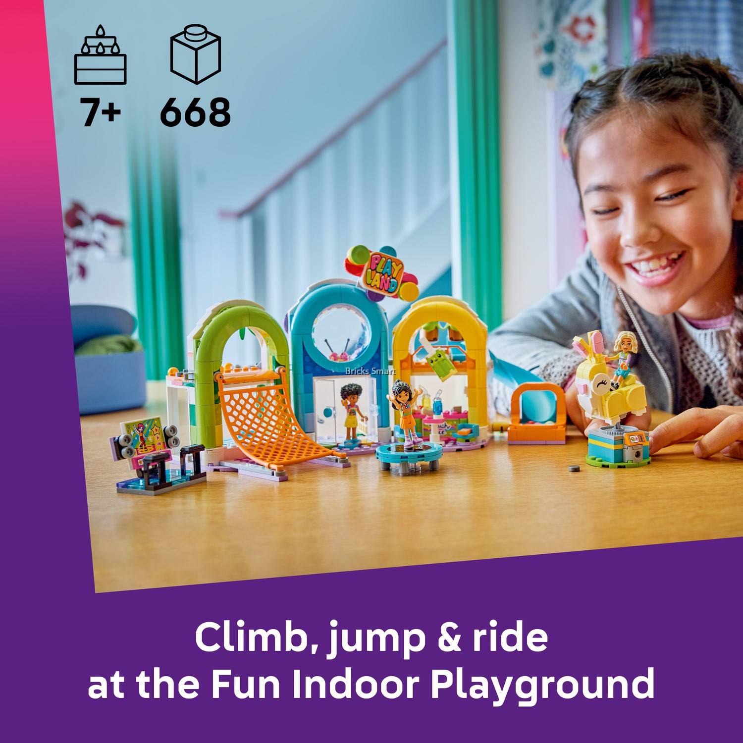LEGO 42686 Friends Fun Indoor Playground Pretend Play Set With 3 ...