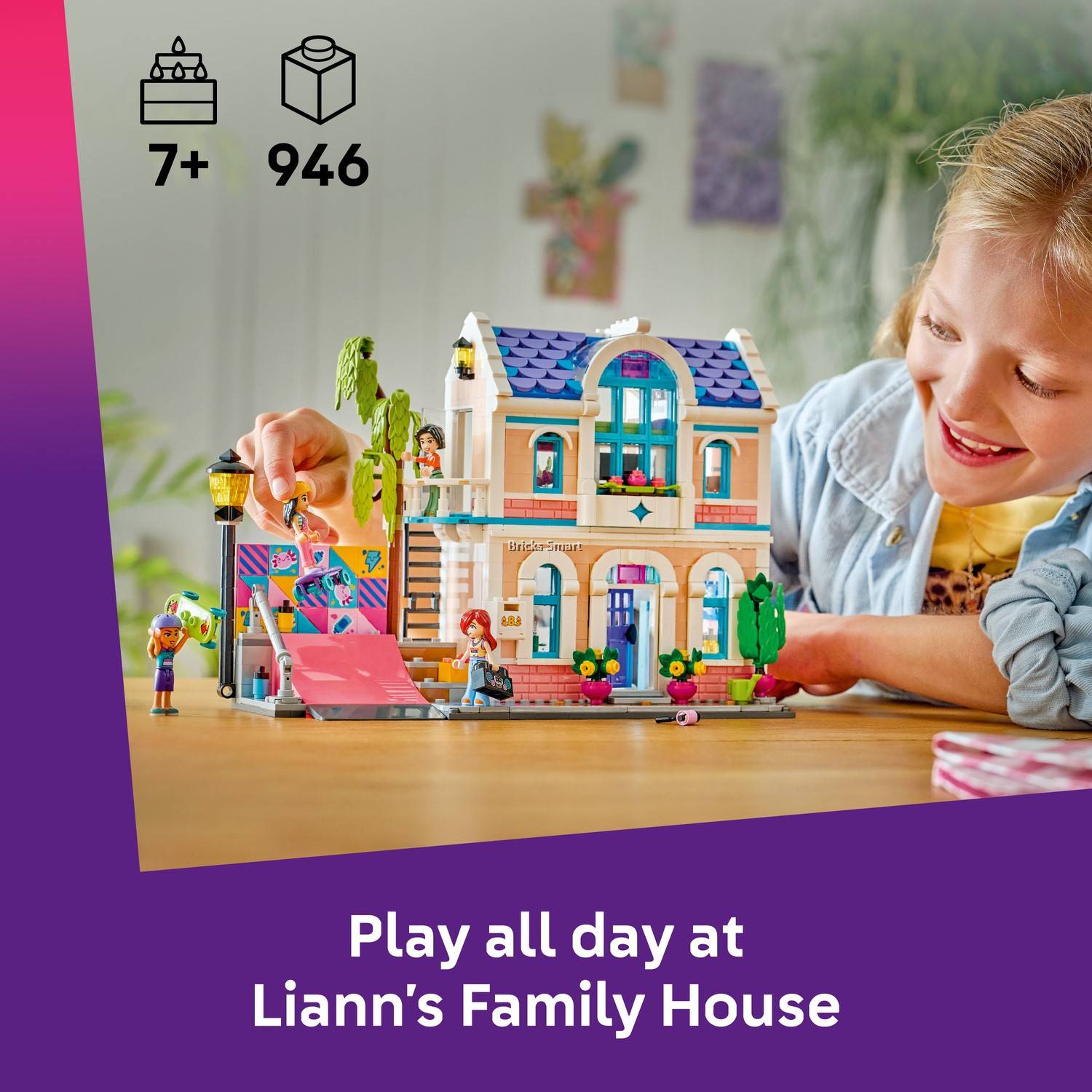 LEGO 42687 Friends Liann's Family House Building Toy Dollhouse 4 ...