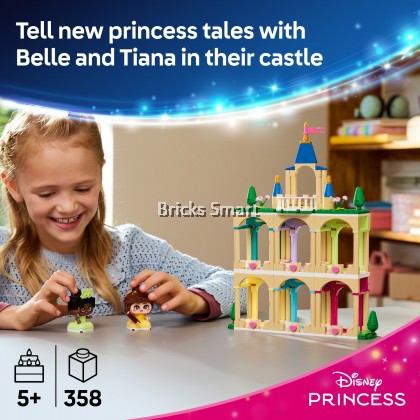 LEGO 43291 Disney Princess Mini Belle & Tiana with Castle Disney Castle ...