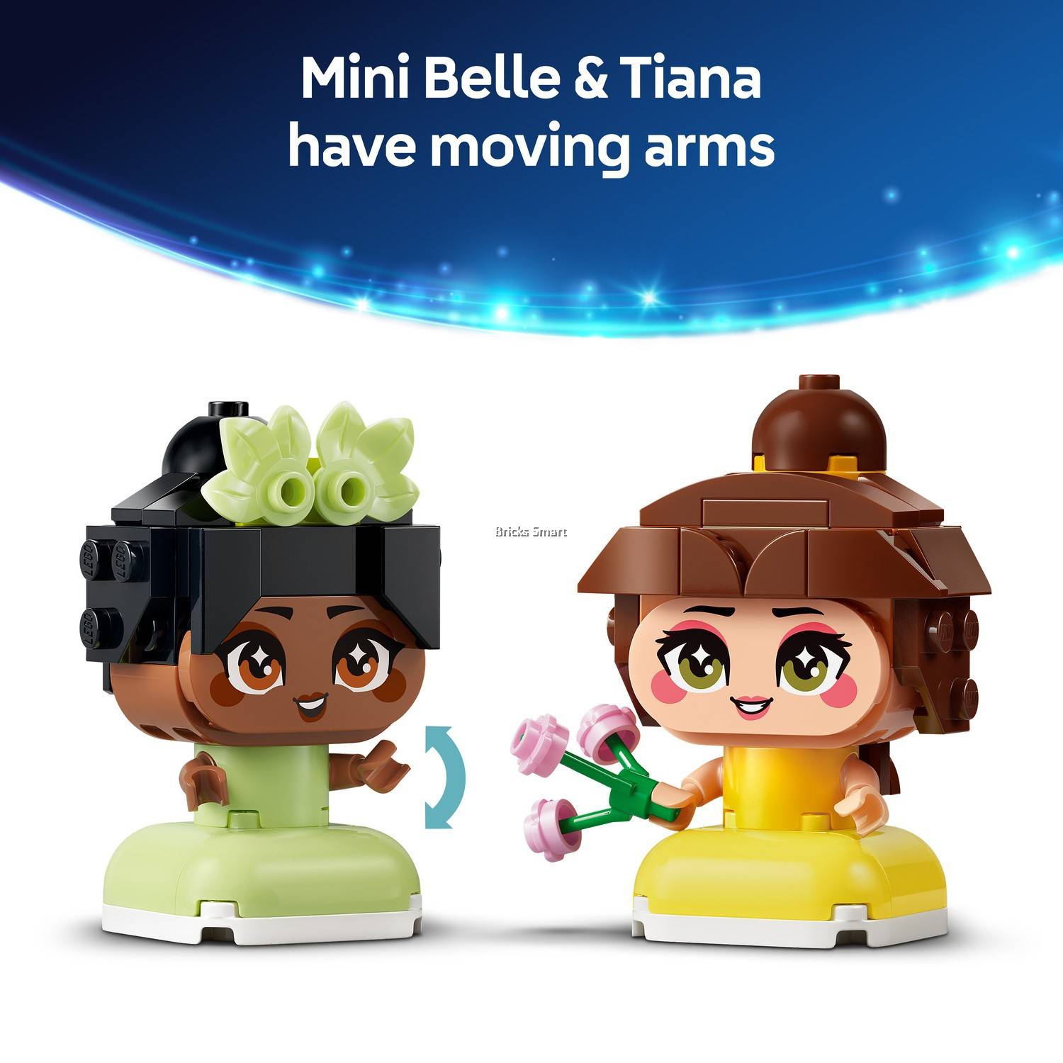 LEGO 43291 Disney Princess Mini Belle & Tiana with Castle Disney Castle ...