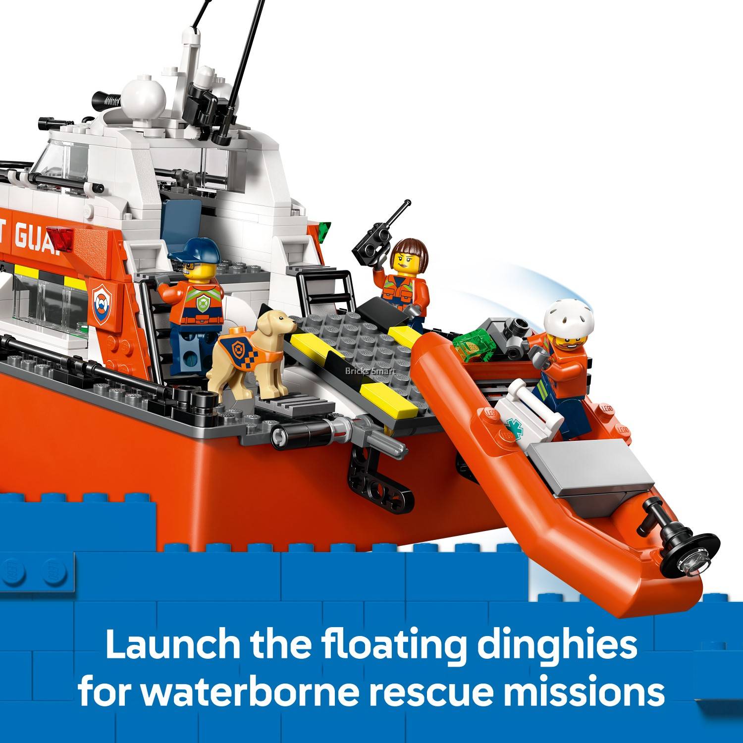 LEGO 60504 City Coast Guard Rescue Boat & Helicopter Pretend Play Set ...