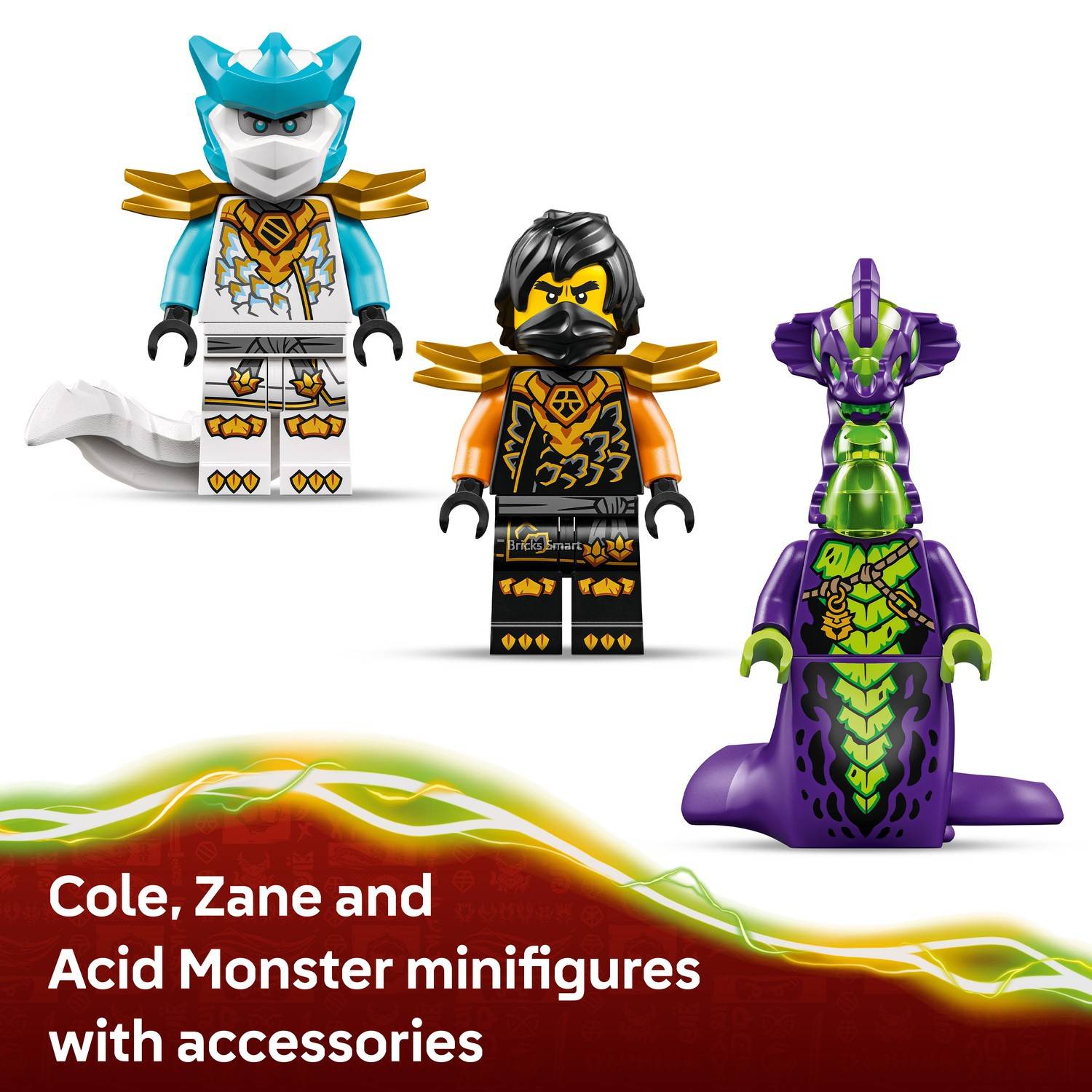 LEGO 71854 NINJAGO® Cole’s Mission Mech & Dragon Zane Ninja Toys ...