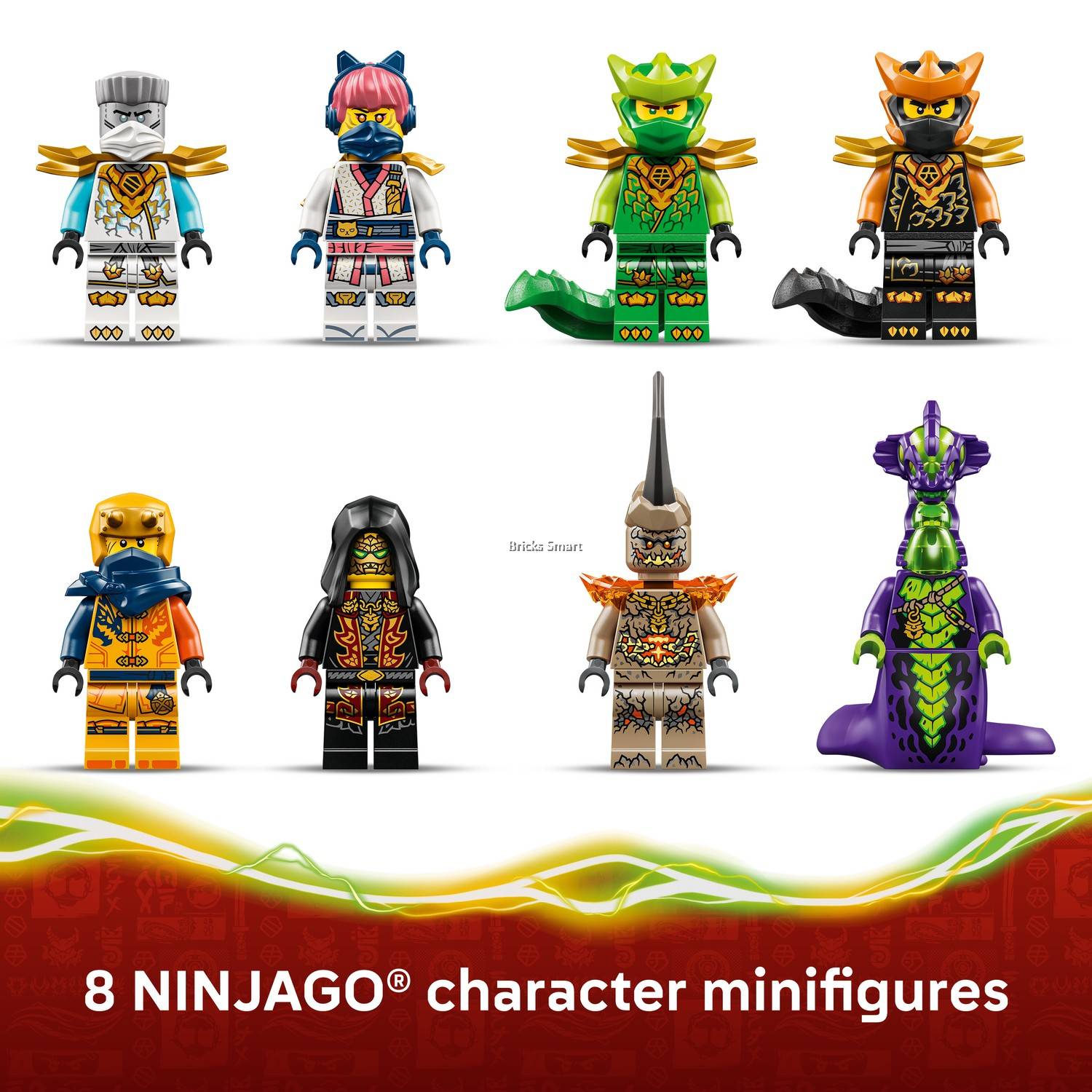 LEGO 71859 NINJAGO® The Dragon of Life Dragon Toy Building Set with 8 ...