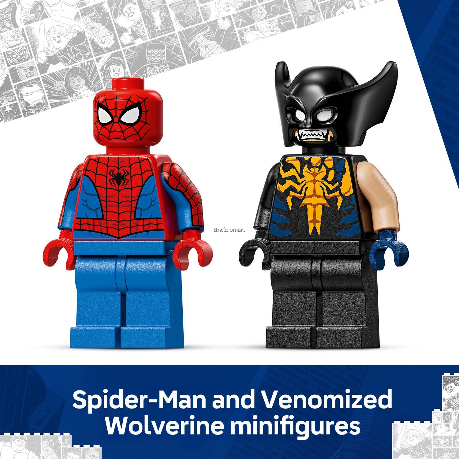 LEGO 76336 Marvel Spider-Man Car vs. Venomized Wolverine Super Hero ...