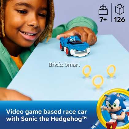 LEGO 77117 Sonic the Hedgehog™ Sonic: Speedster Lightning Race Car ...