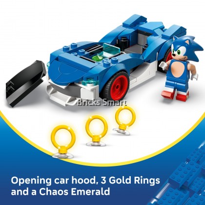 LEGO 77117 Sonic the Hedgehog™ Sonic: Speedster Lightning Race Car ...