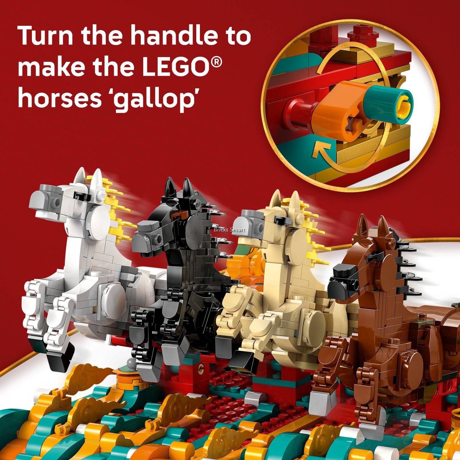 LEGO 80119 Spring Festival Galloping Horse Canvas Building Toy-Horse ...