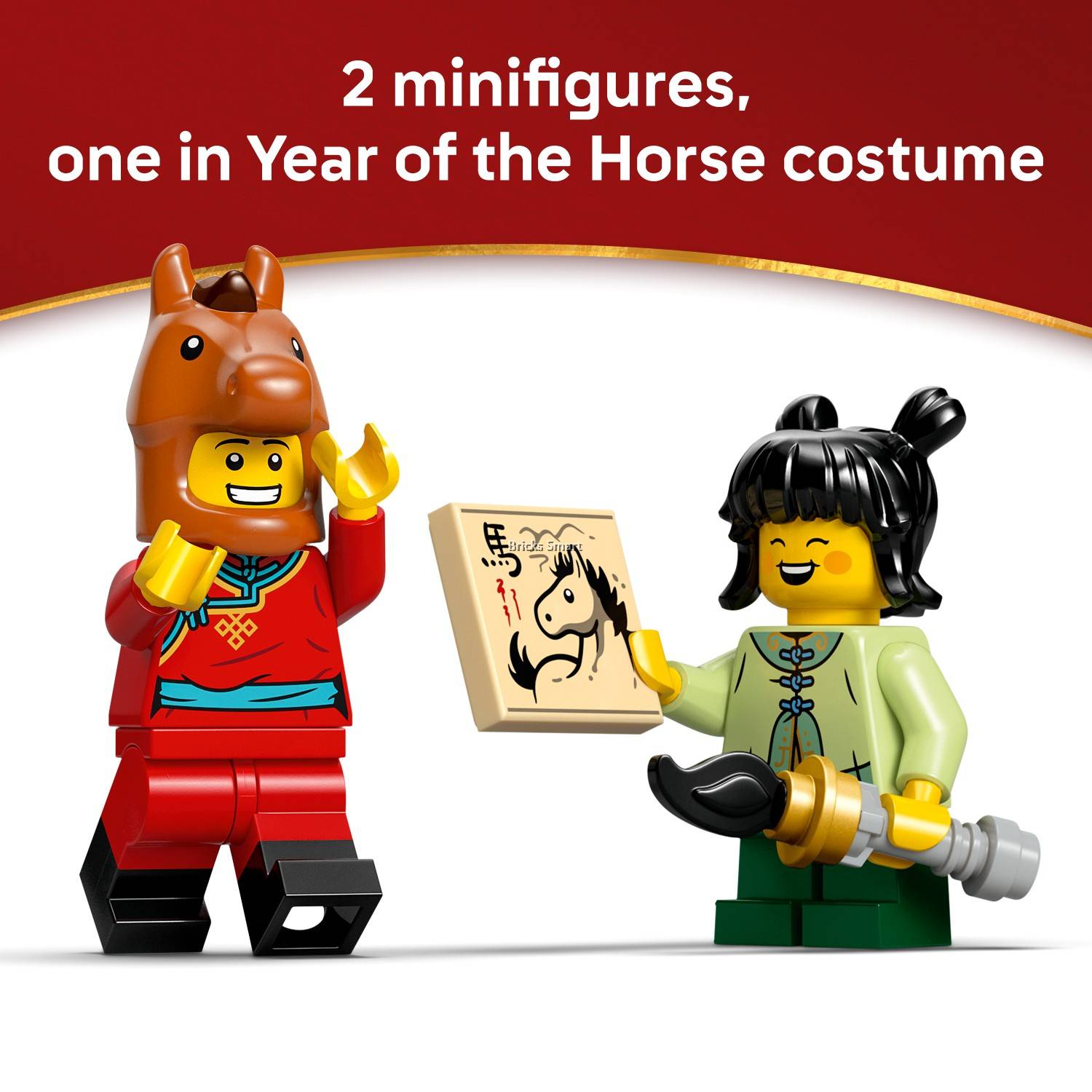 LEGO 80119 Spring Festival Galloping Horse Canvas Building Toy-Horse ...
