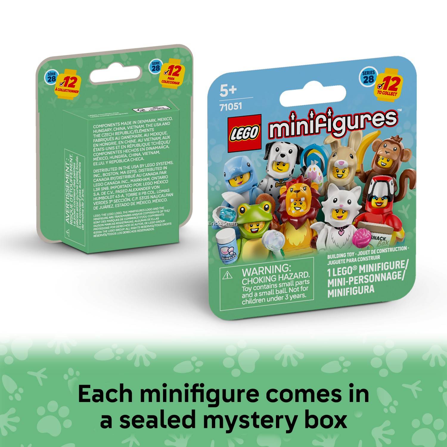 LEGO 71051 Minifigures Animal Series 28 - Mystery Box Toy - Collectible ...
