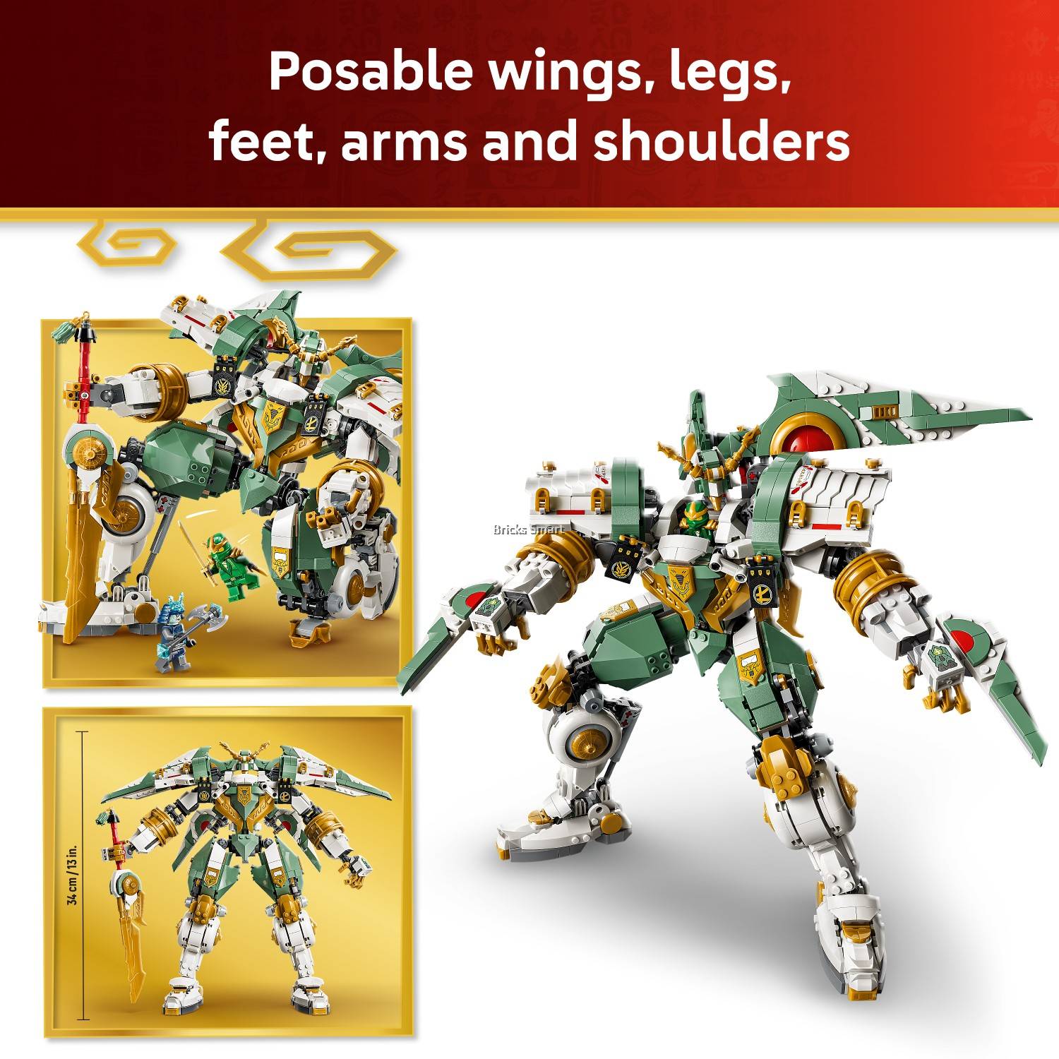 LEGO® 71860 NINJAGO® Lloyd's Titan Mech 15th Anniversary - Action ...