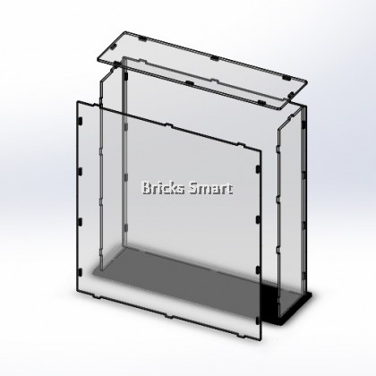 Acrylic Case with Black Base for 21028 LEGO Architecture New York City