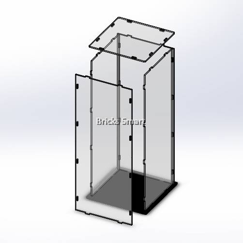 lego eiffel tower display case