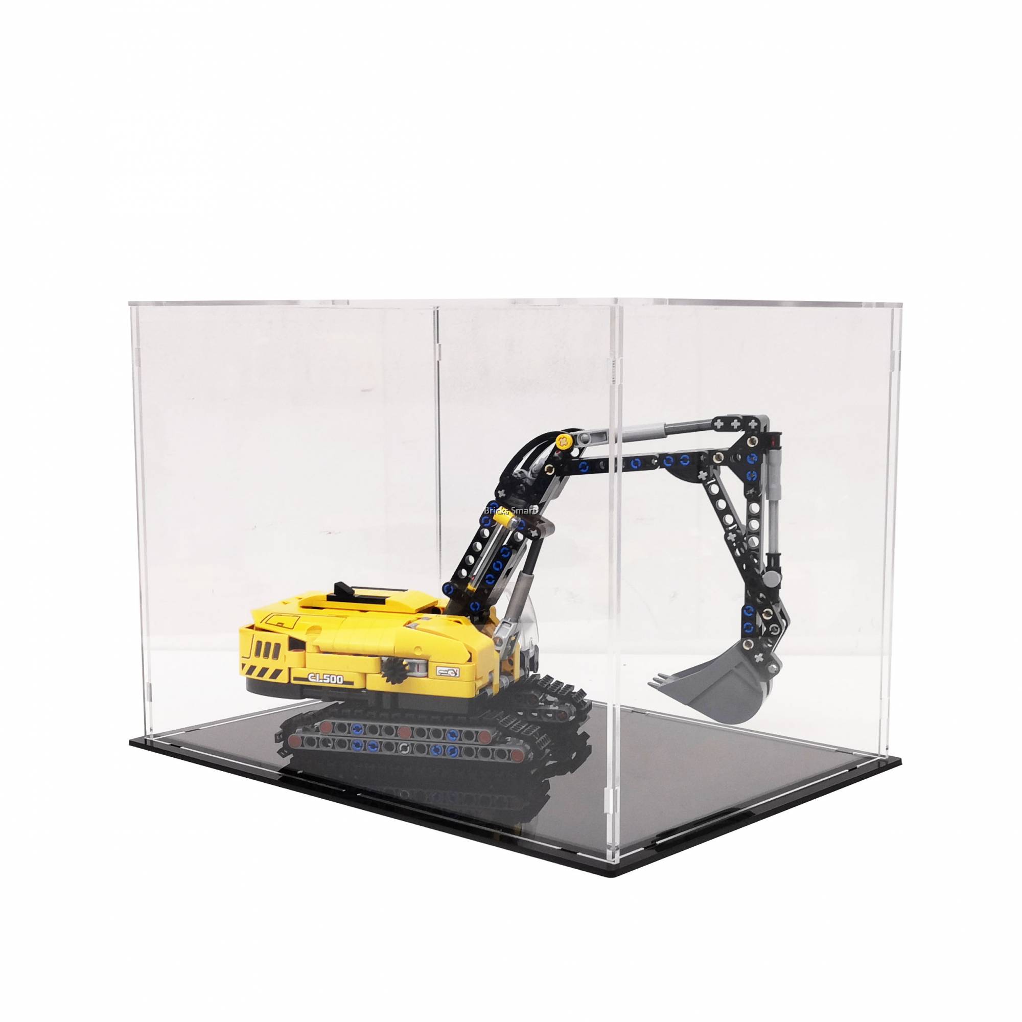 Acrylic Case with Black Base for 42121 LEGO Technic Heavy-Duty Excavator