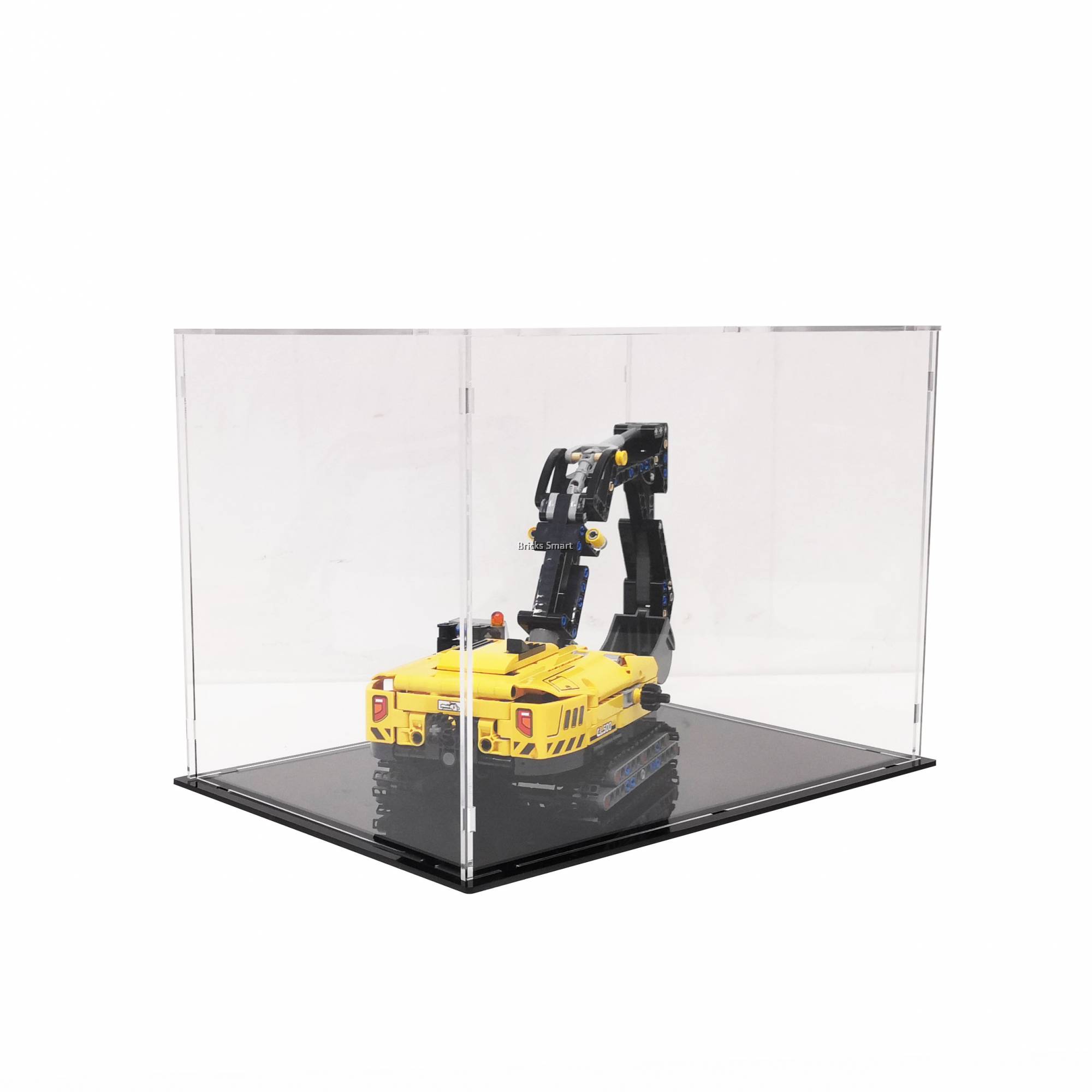Acrylic Case with Black Base for 42121 LEGO Technic Heavy-Duty Excavator