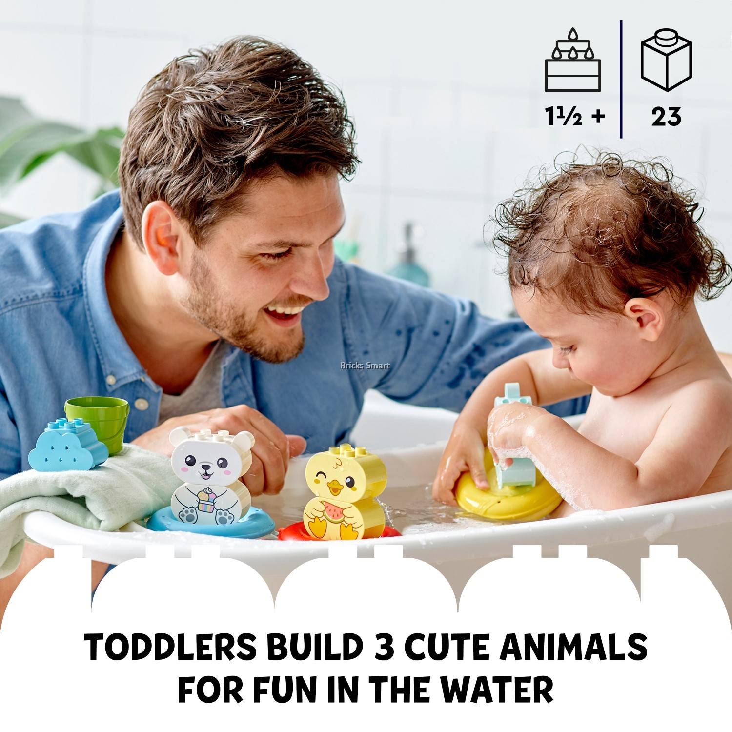 10965 LEGO Bath Time Fun Floating Animal Train (14 Pieces)