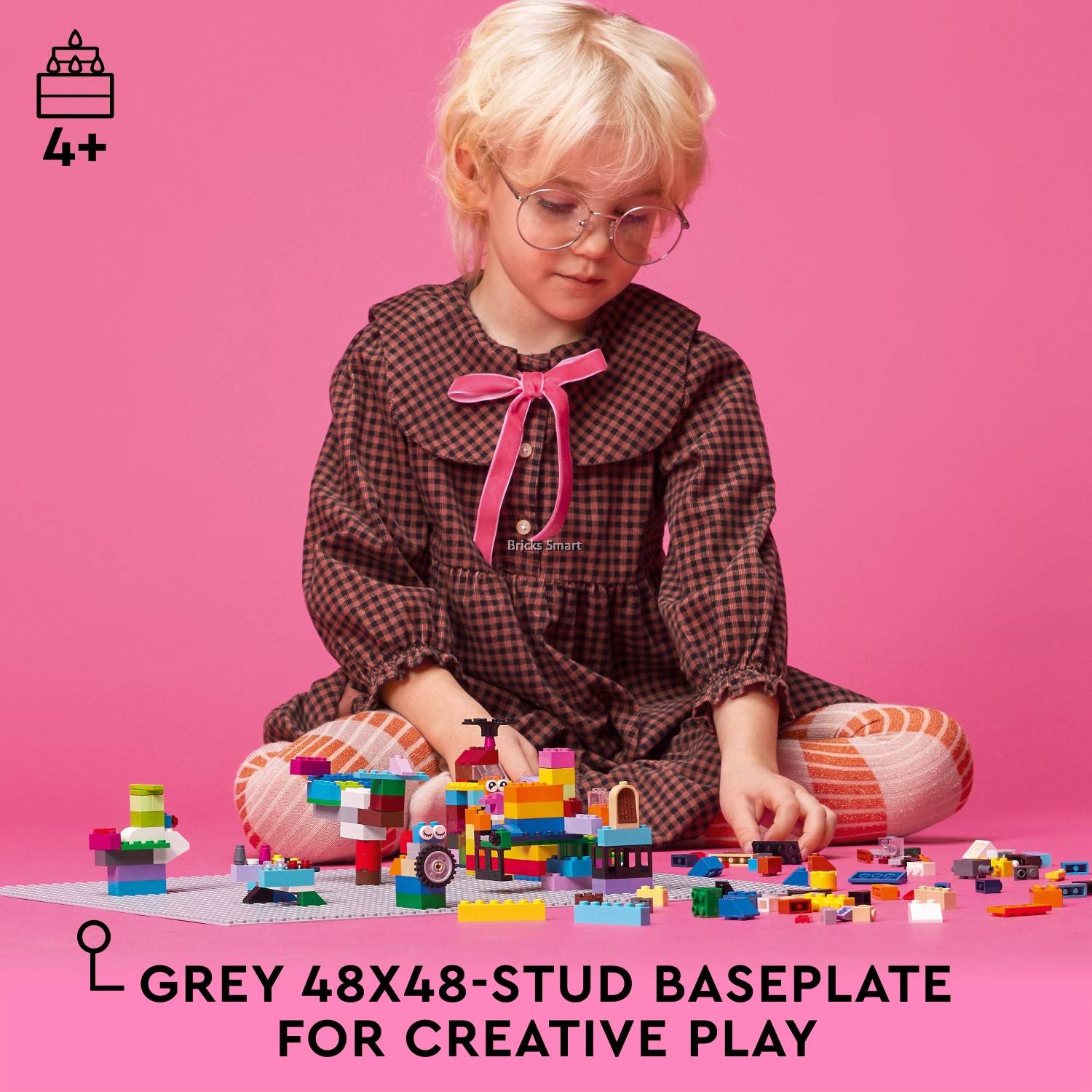 11024 LEGO Classic Gray Baseplate (1 Pieces)