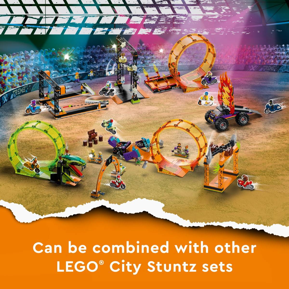 60341 LEGO City The Knockdown Stunt Challenge (117 Pieces)