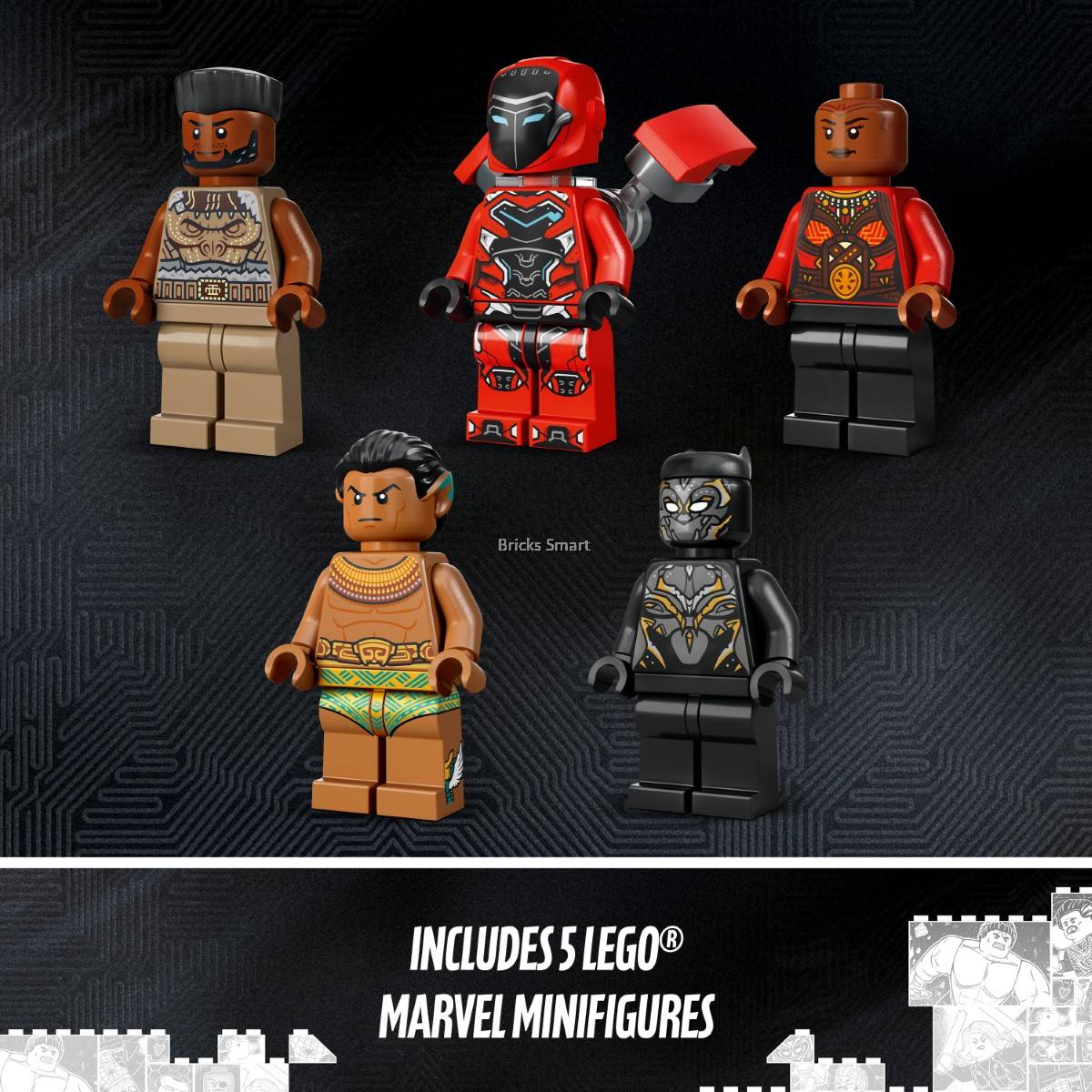 76214 LEGO Black Panther Black Panther: War On The Water (545 Pieces)