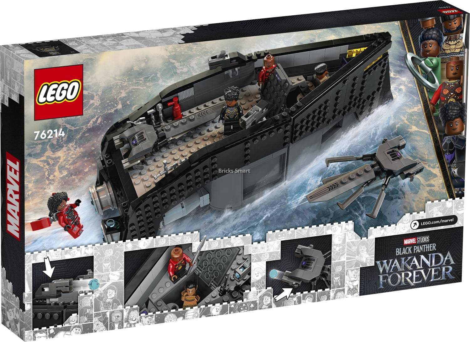 76214 LEGO Black Panther Black Panther: War On The Water (545 Pieces)