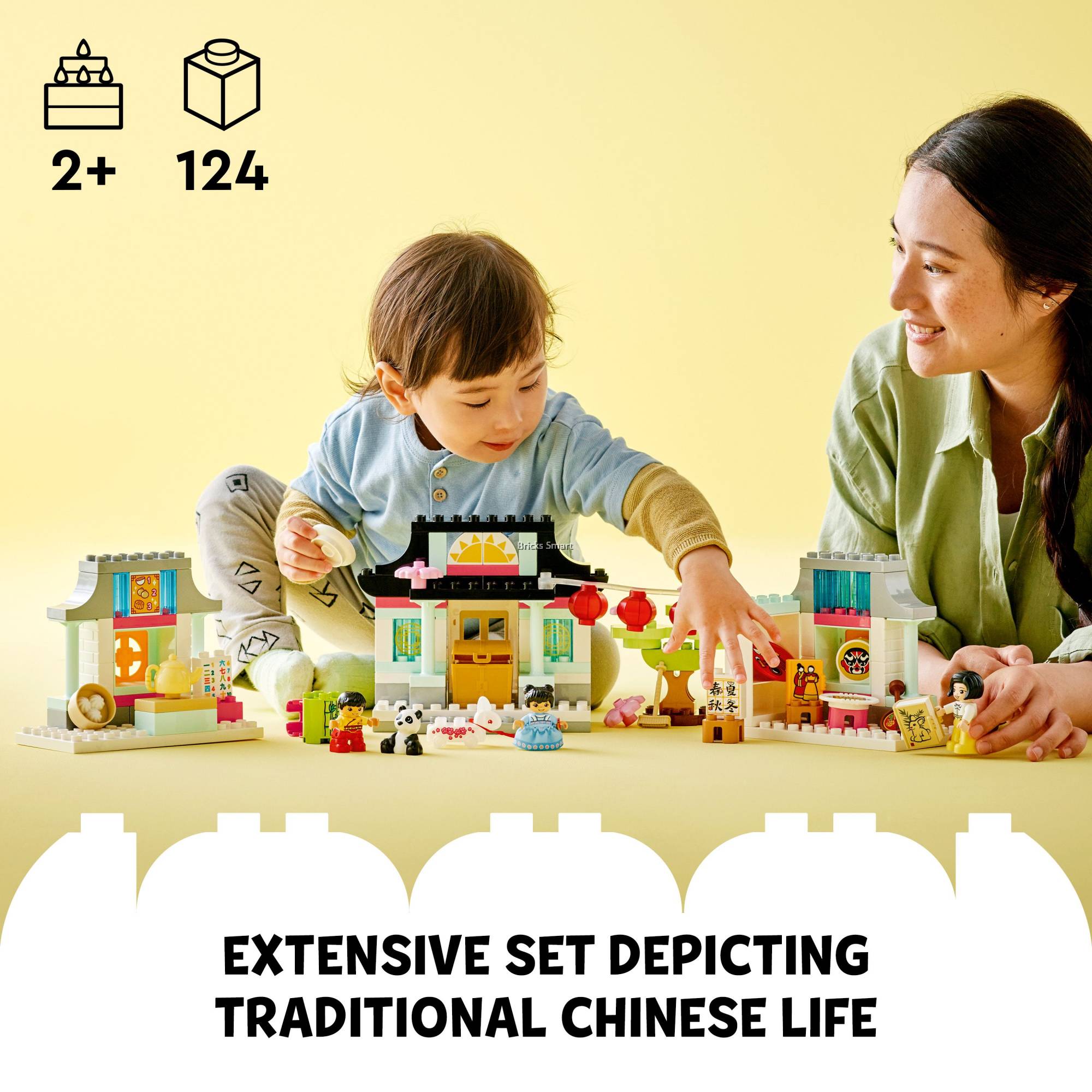 LEGO 10411 DUPLO Town Learn About Chinese Culture Building Toy Set