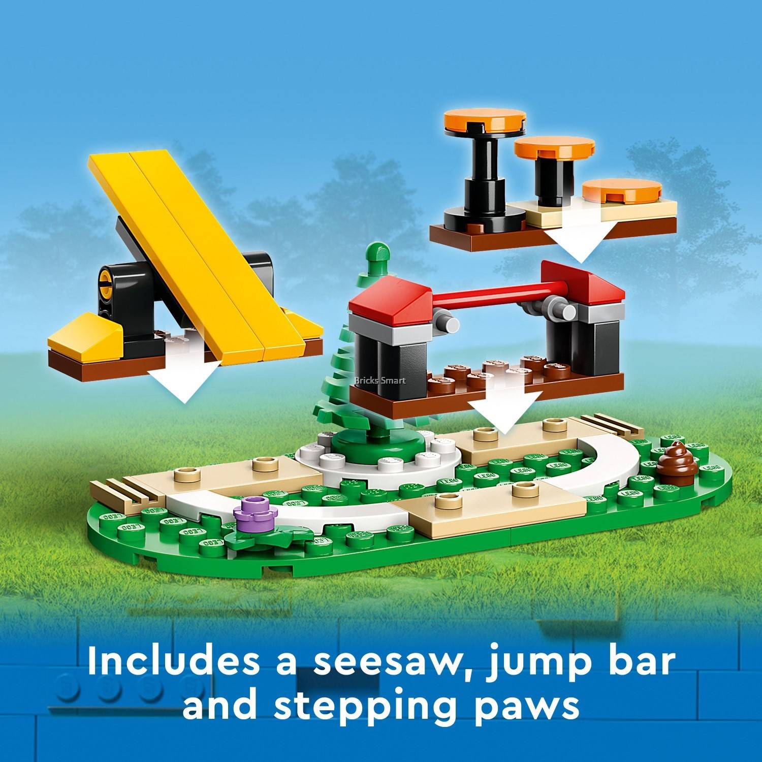 LEGO 60369 City Mobile Police Dog Training Building Toy Set