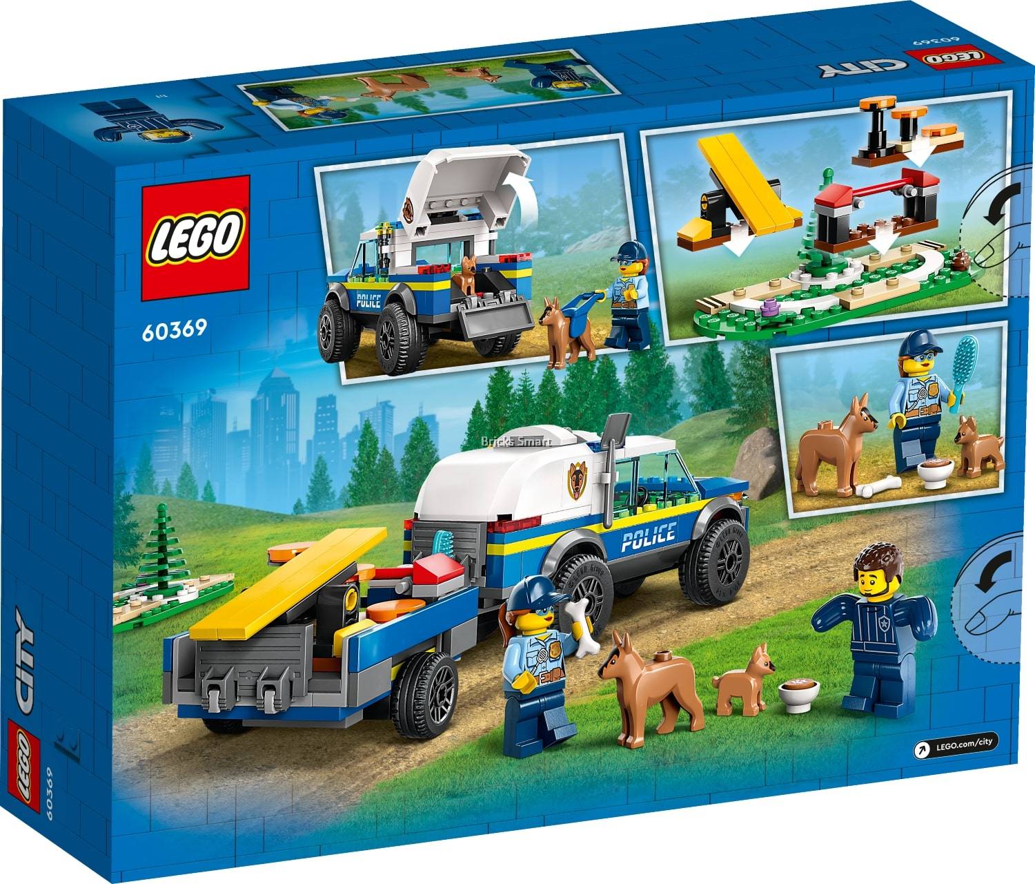 LEGO 60369 City Mobile Police Dog Training Building Toy Set