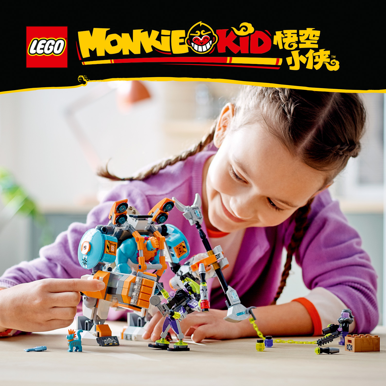 80025 LEGO Monkie Kid Sandy's Power Loader Mech (520 Pieces)