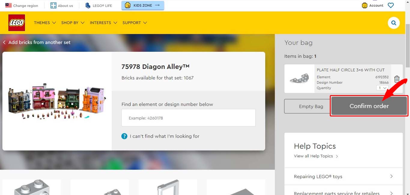 LEGO REPLACEMENT PARTS