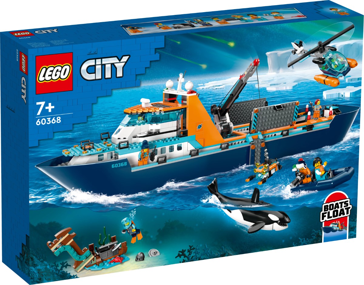 LEGO 60368 City Arctic Explorer Ship Building Toy Set