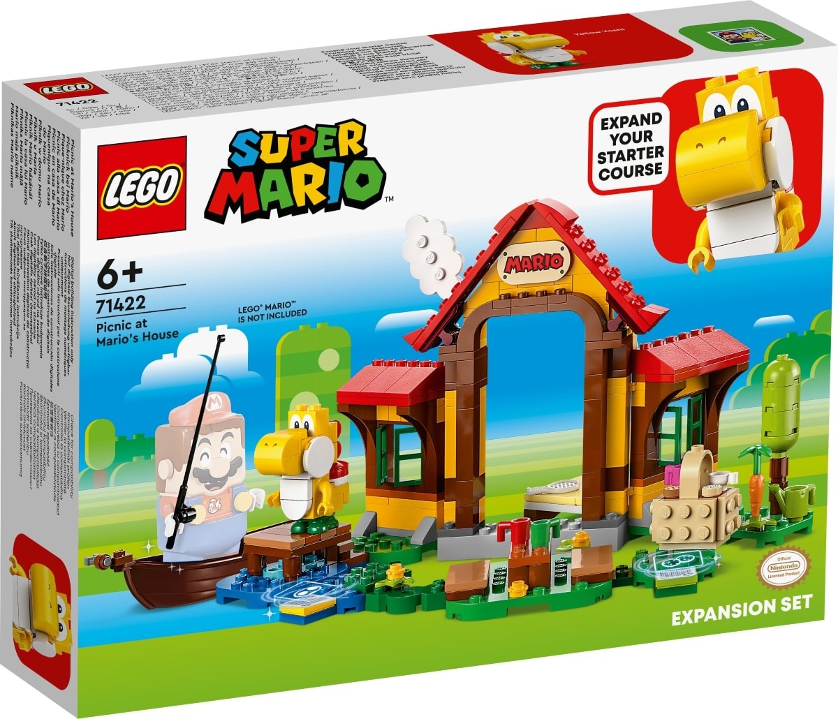 LEGO 71422 Super Mario: Picnic at Marios House Expansion Set Building ...