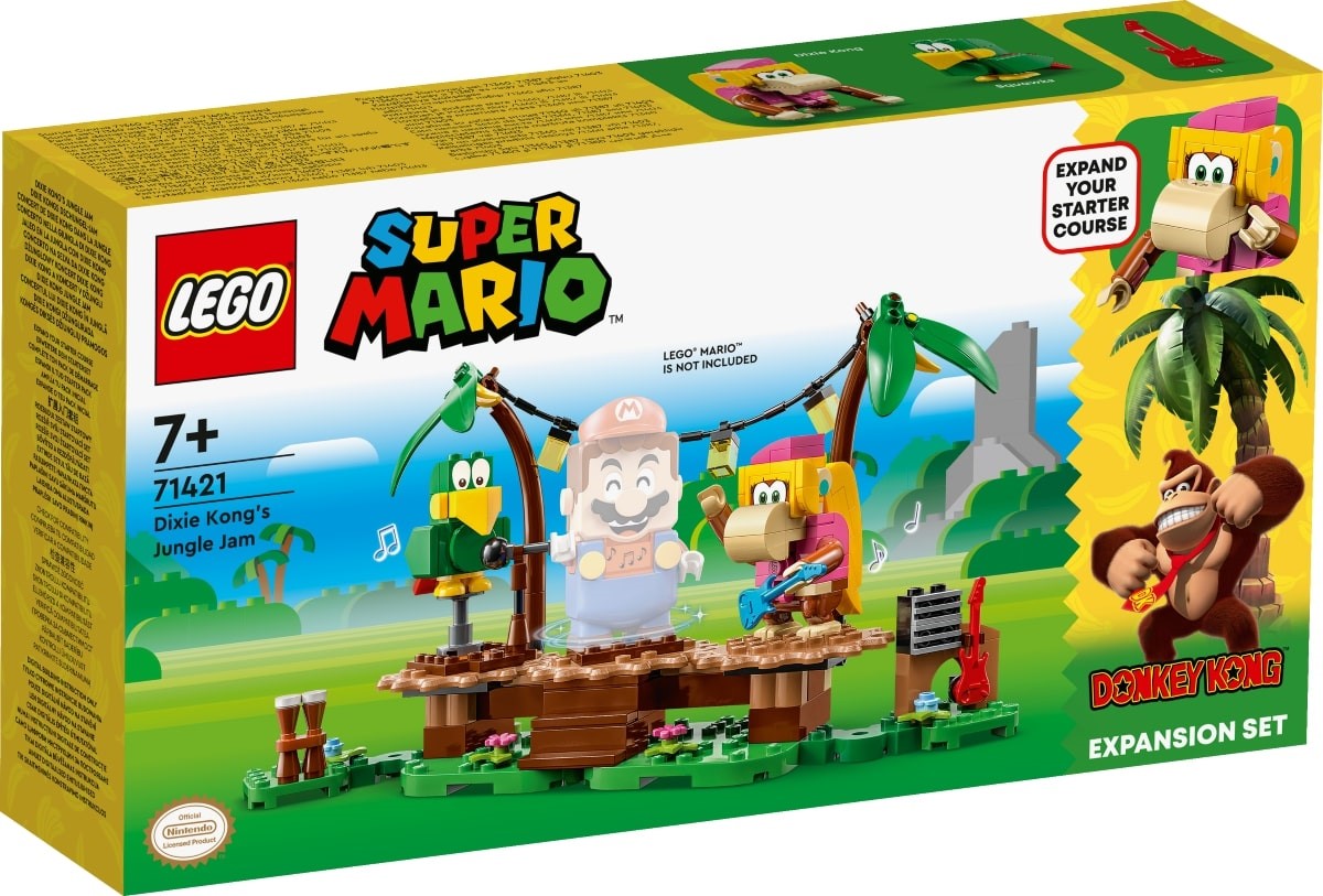 LEGO 71421 Super Mario Dixie Kongs Jungle Jam Expansion Set Building ...