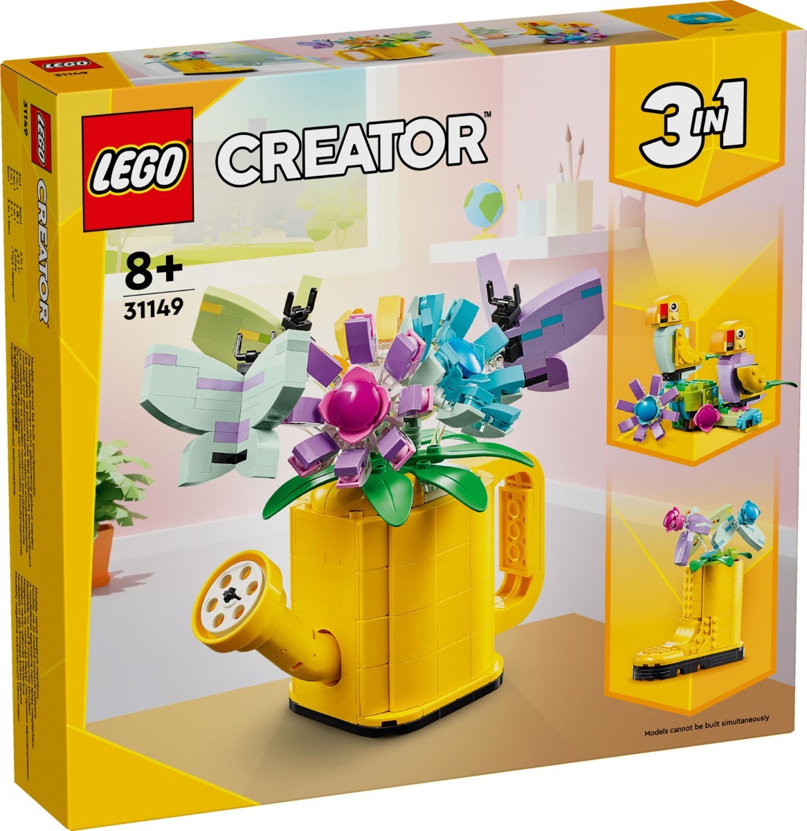 LEGO 31149 Creator Flowers in Watering Can Building Toy Set