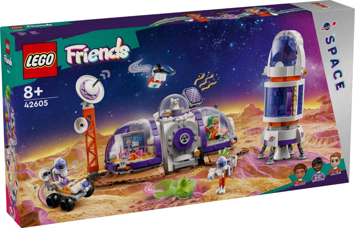 LEGO 42605 Friends Mars Space Base and Rocket Building Toy Set