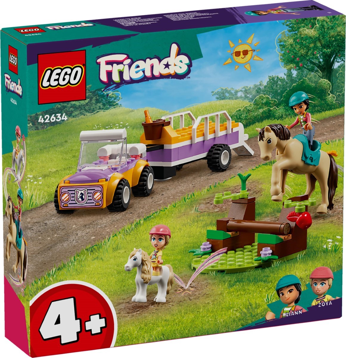 LEGO 42634 Friends Horse and Pony Trailer Building Toy Set