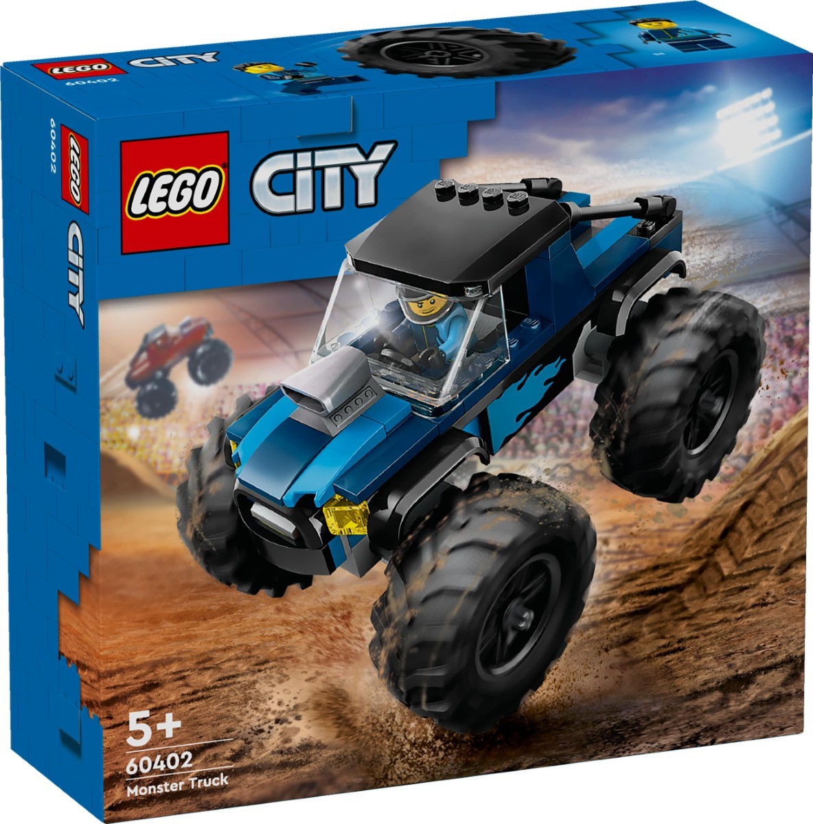 LEGO 60402 City Blue Monster Truck Building Toy Set