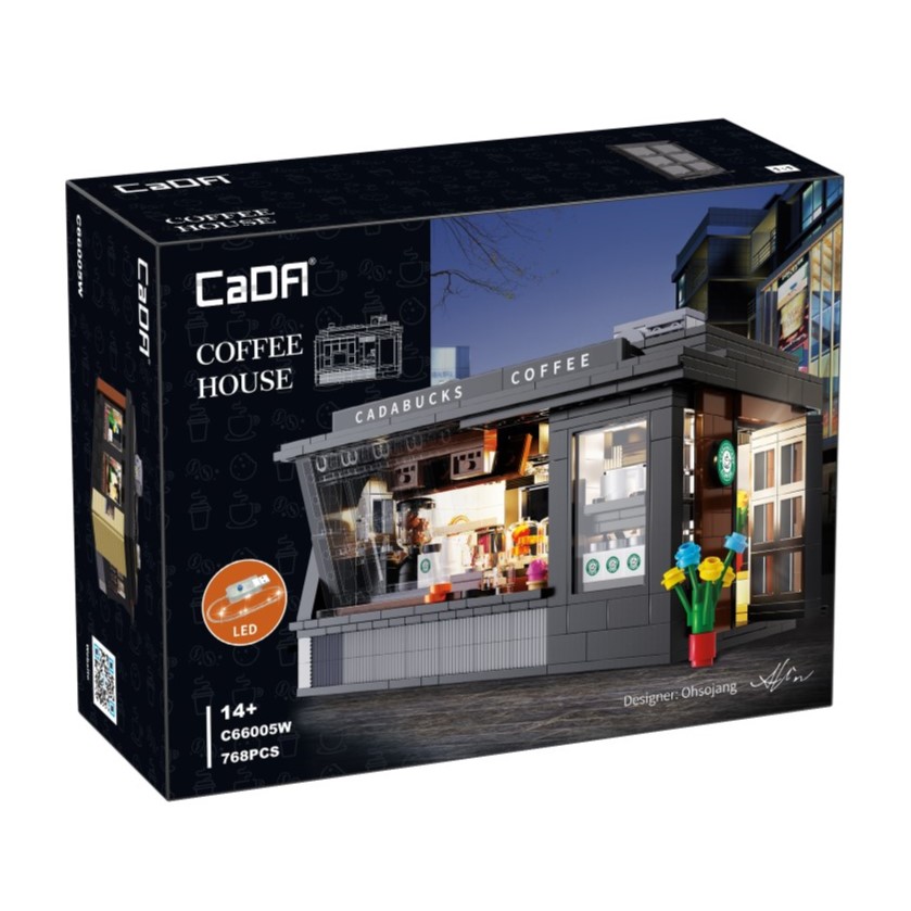 CaDA Coffee House C66005W Buildings Block Toy Set (768 Pieces)